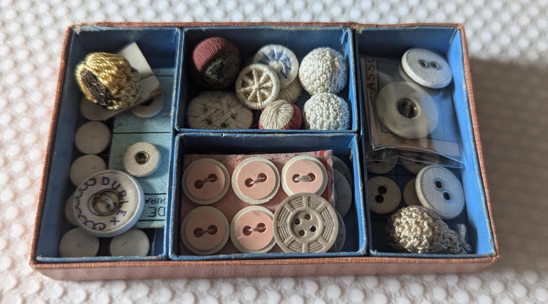 Buttons Linen Crochet Dorset,duplex Etc Rare Historical Handmade ...