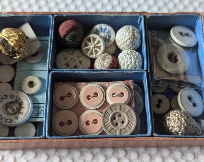 Buttons Linen Crochet Dorset,duplex Etc Rare Historical Handmade ...