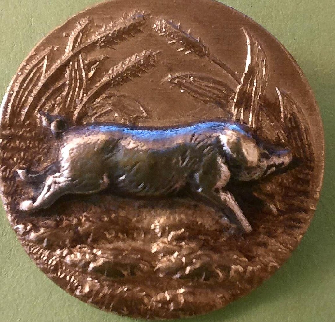 Button Flying Pig in White Metal and Gilt. Art Deco . 2cm Diameter. - Etsy