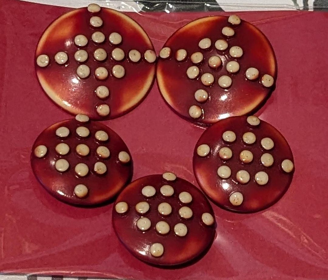 Buttons X 5 Vintage Art Deco Period Buttons. - Etsy