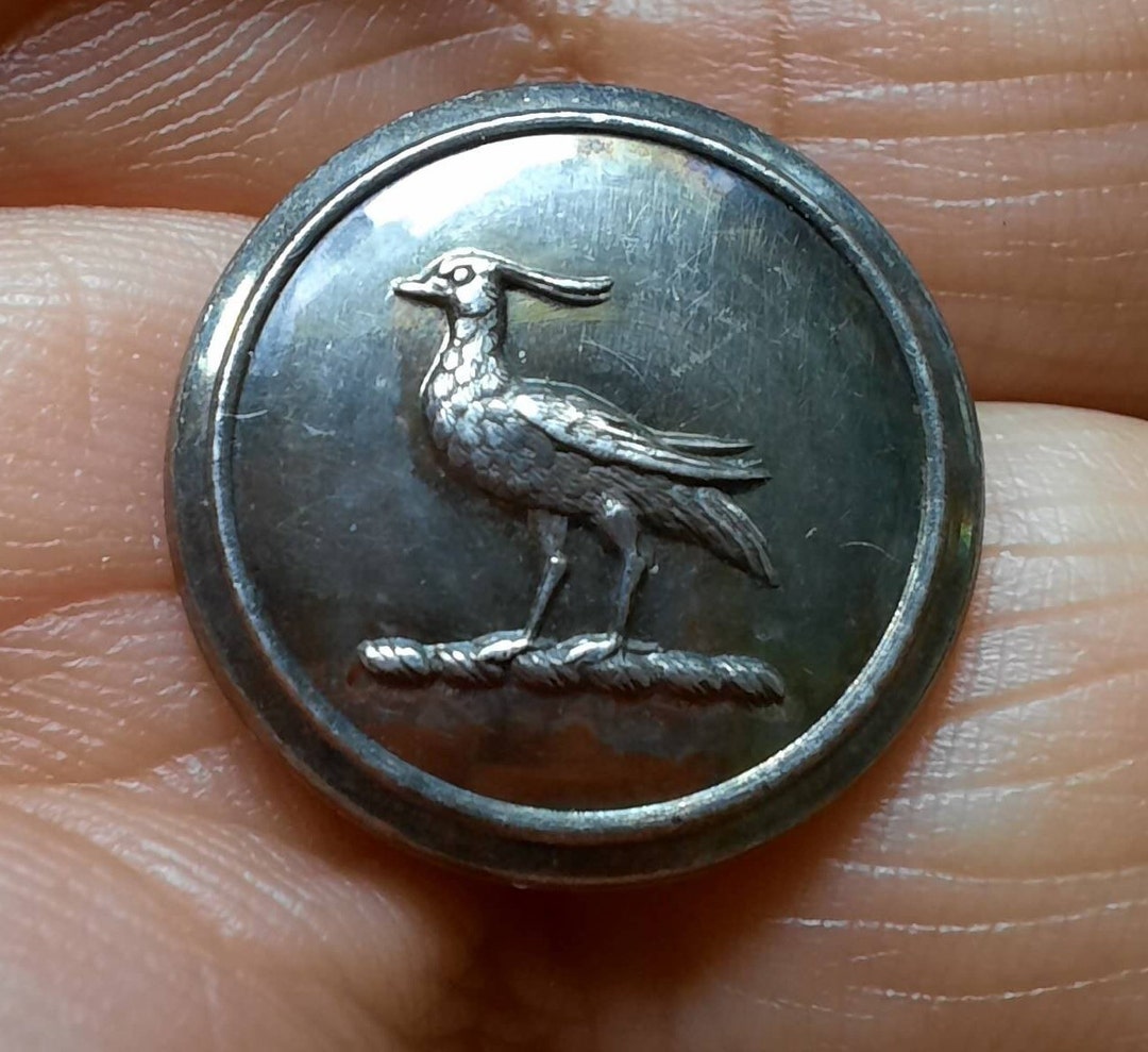 Antique Silver Bird Livery Button - Dowler & Son - 1.6cm - Etsy