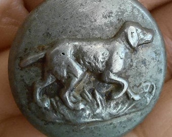 Antique Dog Button | Etsy