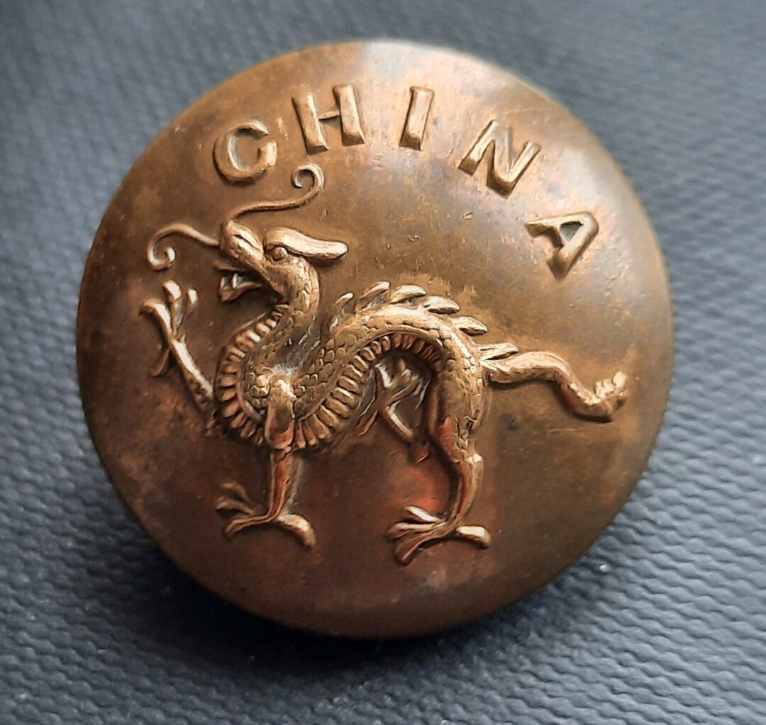 Button Chinese Dragon Firmin & Son London. 1.9cm Diameter. - Etsy UK