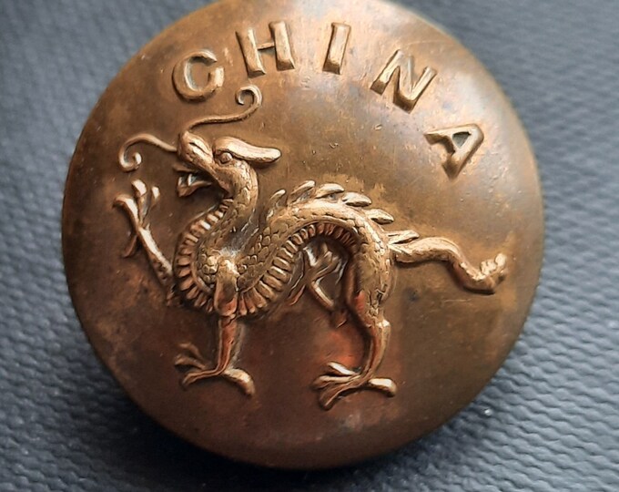 Button Chinese Dragon Firmin & Son London. 1.9cm Diameter. - Etsy