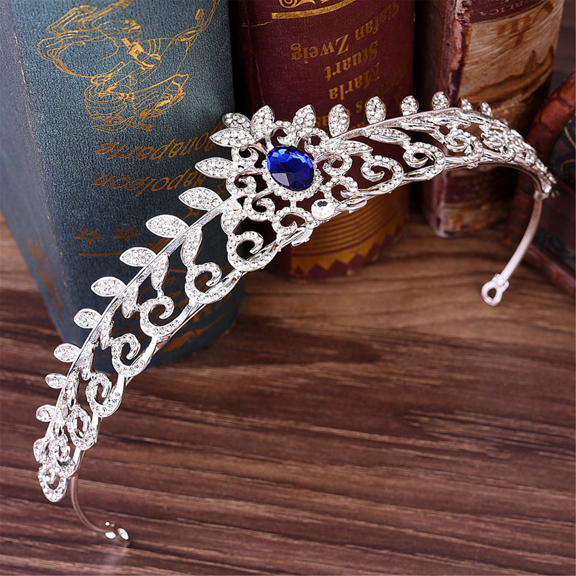 Gold Wedding Crown Stunning Bridal Crown Ruby Crystal Bridal - Etsy