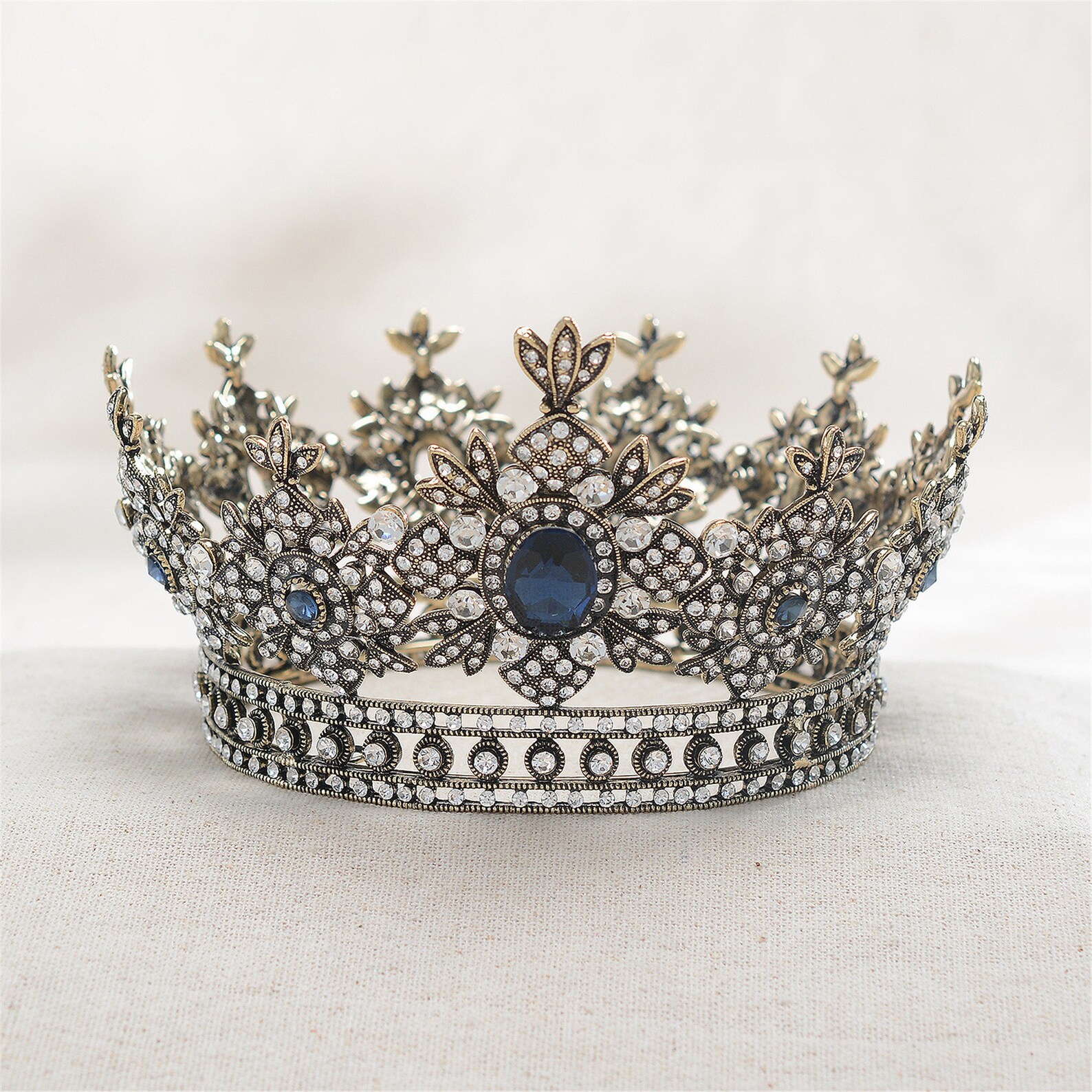 Blue Diamond Crown Queen's Crown Bridal Crown Party Crown - Etsy