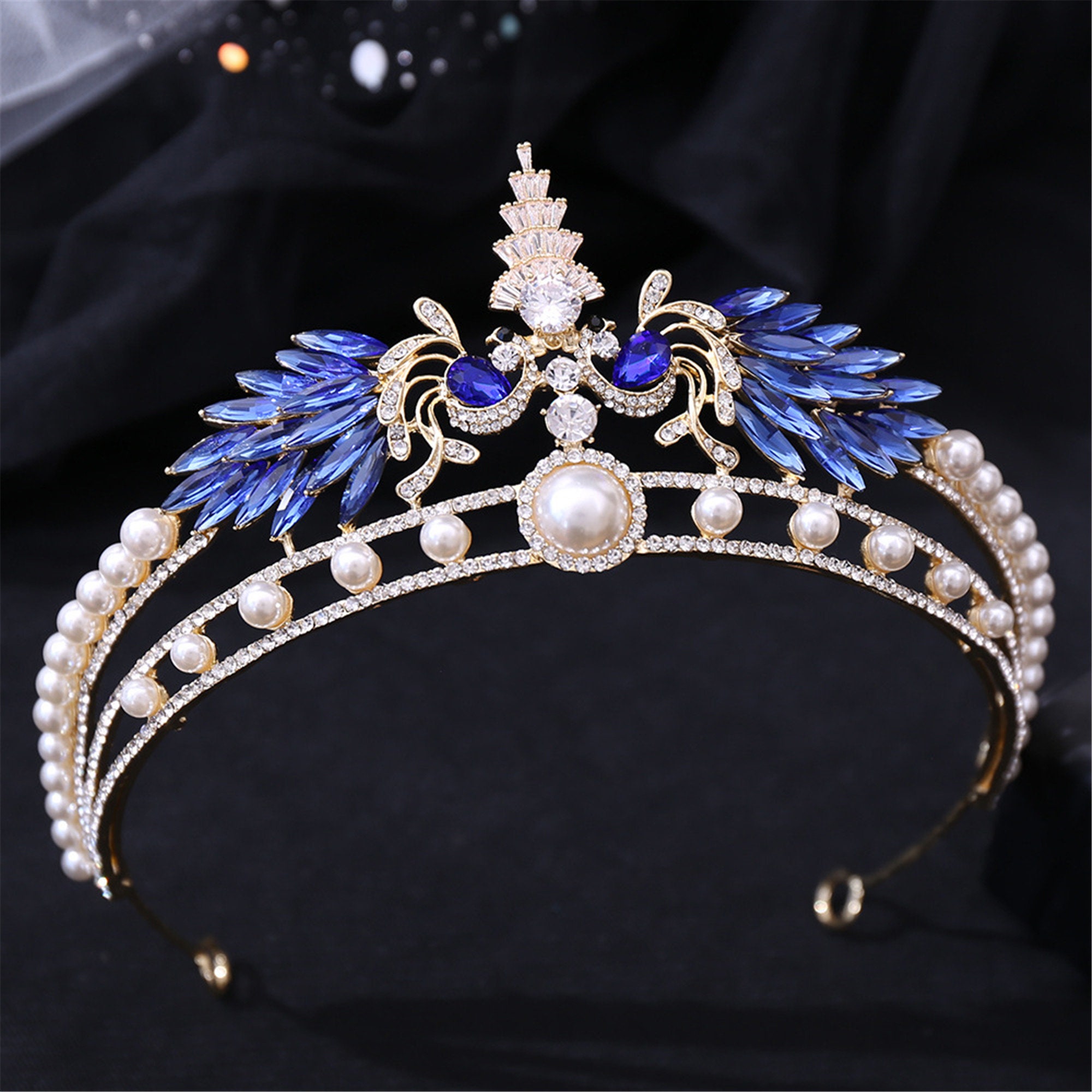 Blue Wedding Tiaras