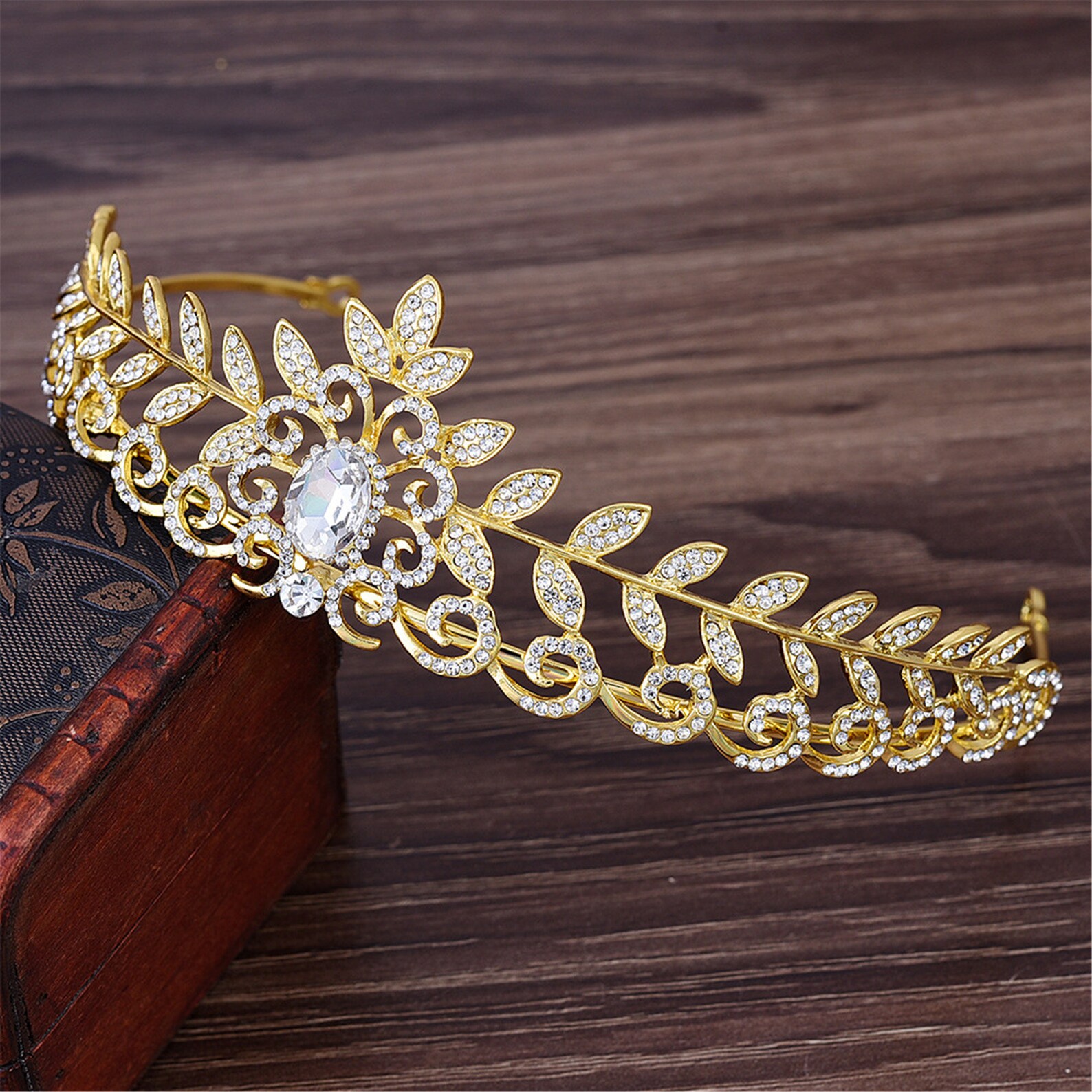 Gold Wedding Crown Stunning Bridal Crown Ruby Crystal Bridal - Etsy