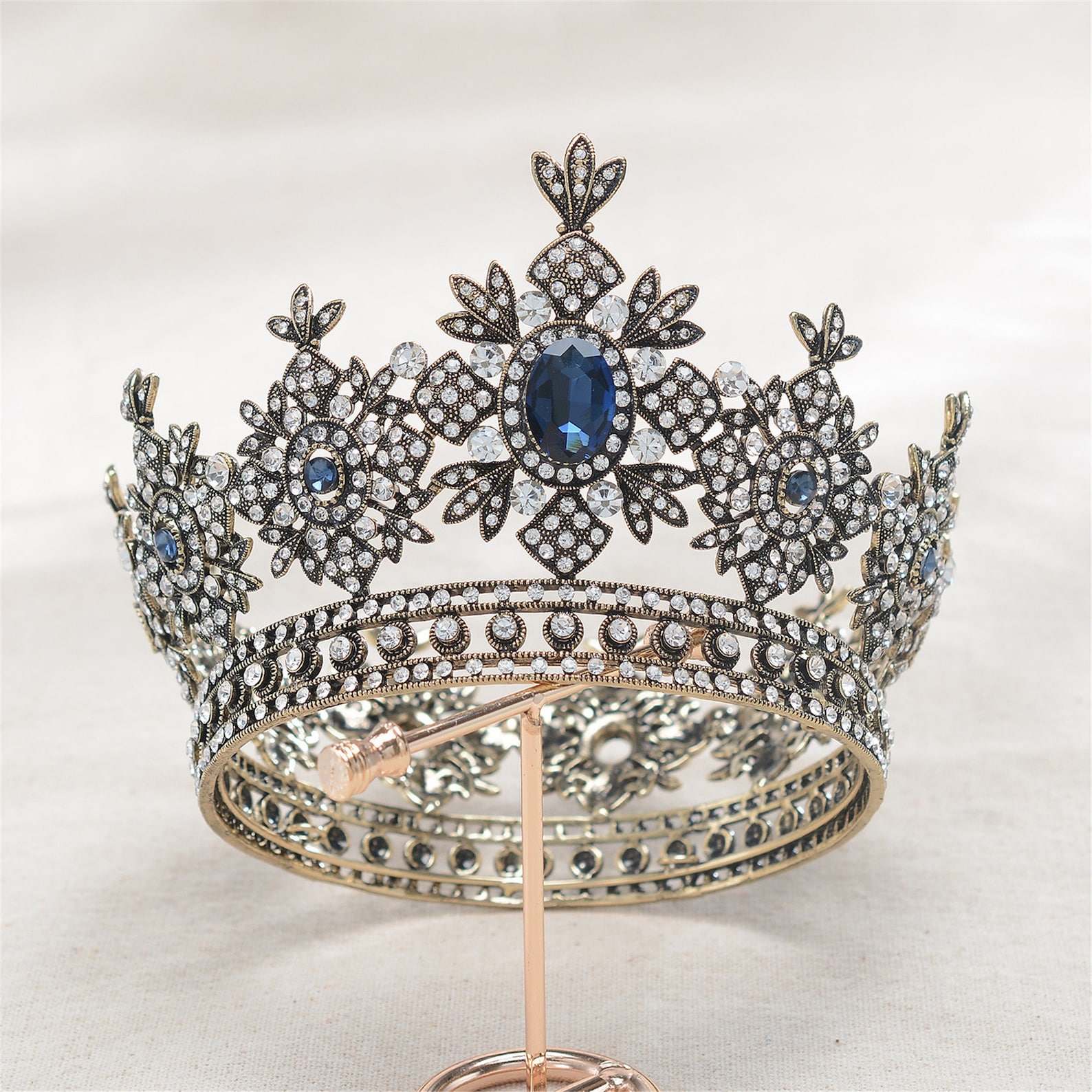 Blue Diamond Crown Queen's Crown Bridal Crown Party Crown - Etsy