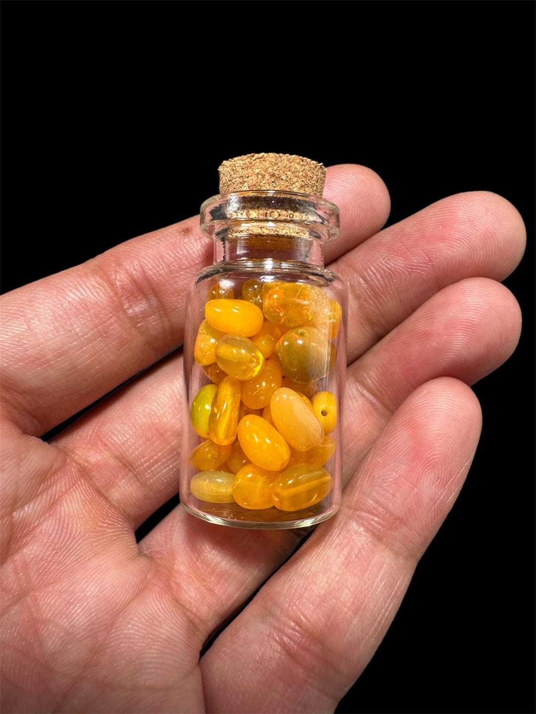 Elegant Ethiopian Golden Fire Opal Bottle, Mini Bottle Chips, Mini ...
