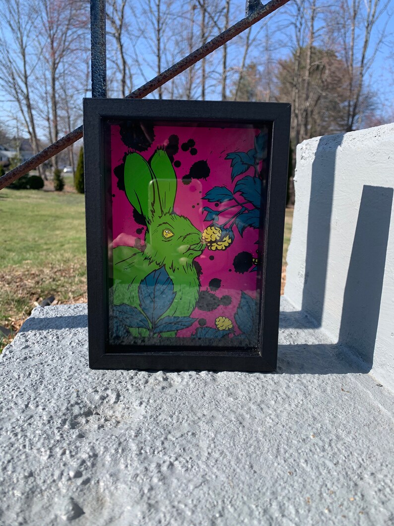 Pop Surrealism Rabbit Art Print Digital Illustration and | Etsy