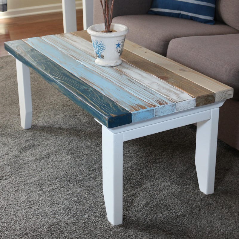 Blue Coffee Table - Etsy