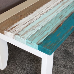 Turquoise Teal Coastal Coffee Table - Etsy