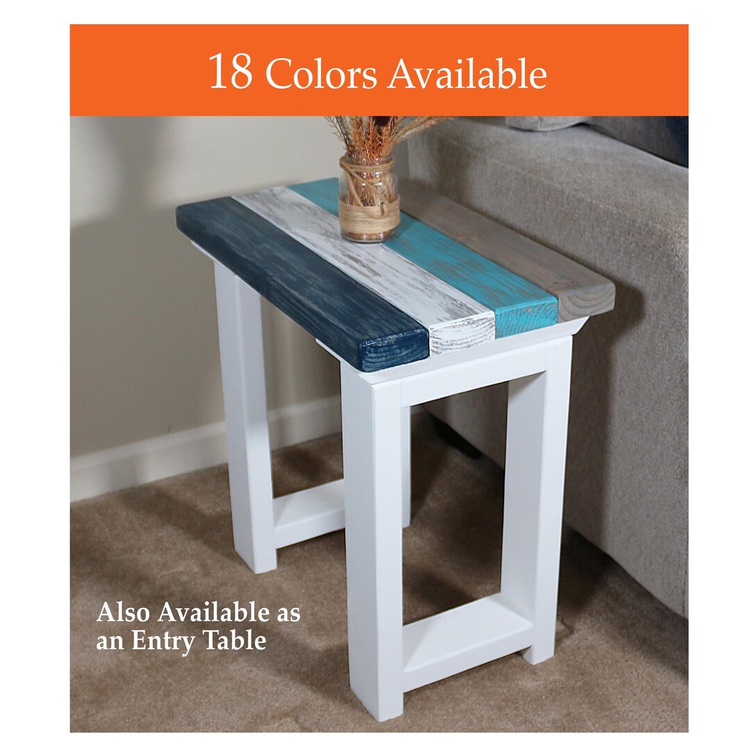 The Seacoast Nautical Side Table - Coastal Accent Table - Entryway ...