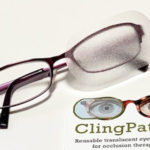 Translucent Eye Patch for Glasses - Occlusion Therapy - Etsy
