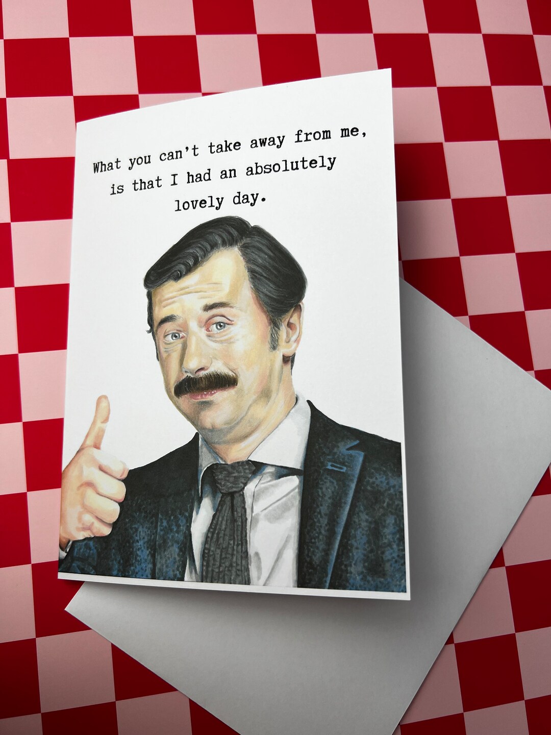 Mike Wozniak, Lovely Day, Taskmaster, Blank Greetings Card, Birthday ...