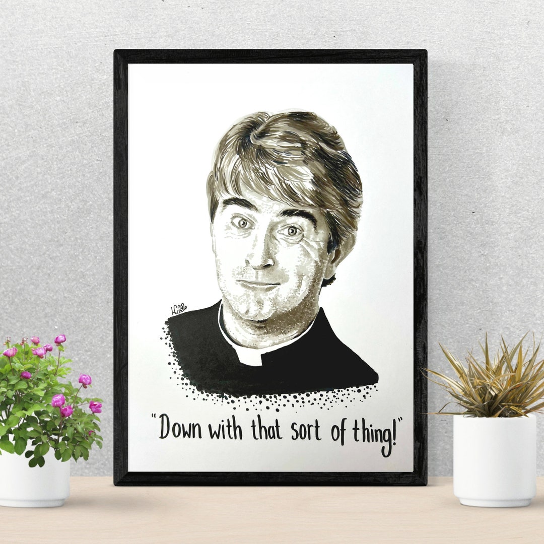 Father Ted Crilly, Father Ted Original Artwork, Wall Art, Room Decor ...