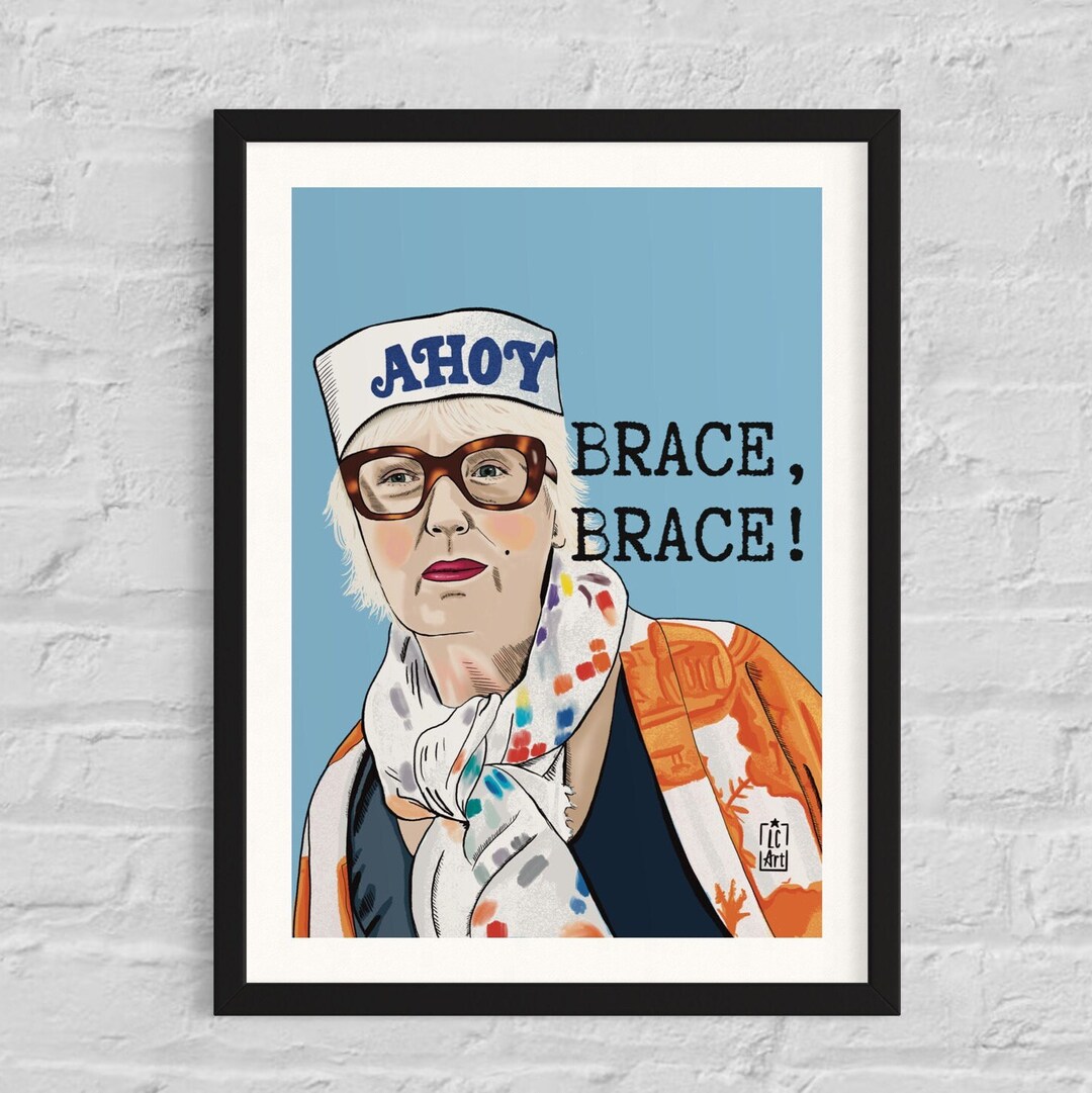 Jenny Eclair, Taskmaster, brace, Brace Limited and Numbered Wall Art ...