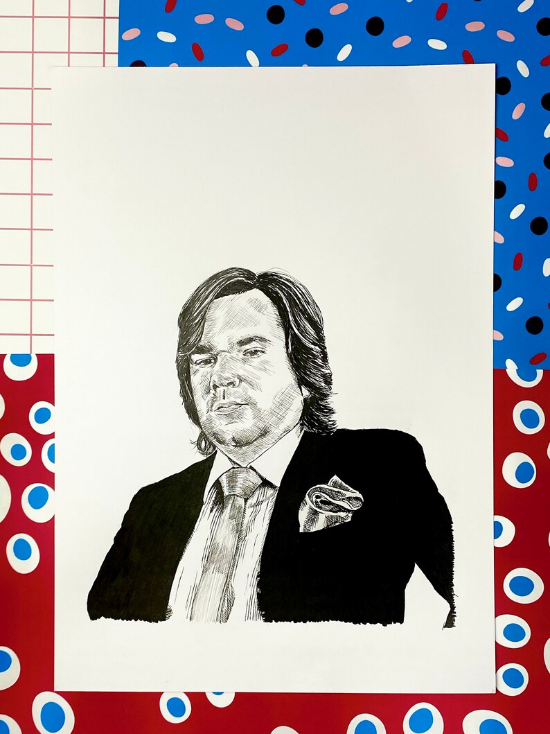 Douglas Reynholm the It Crowd Original Portrait. - Etsy