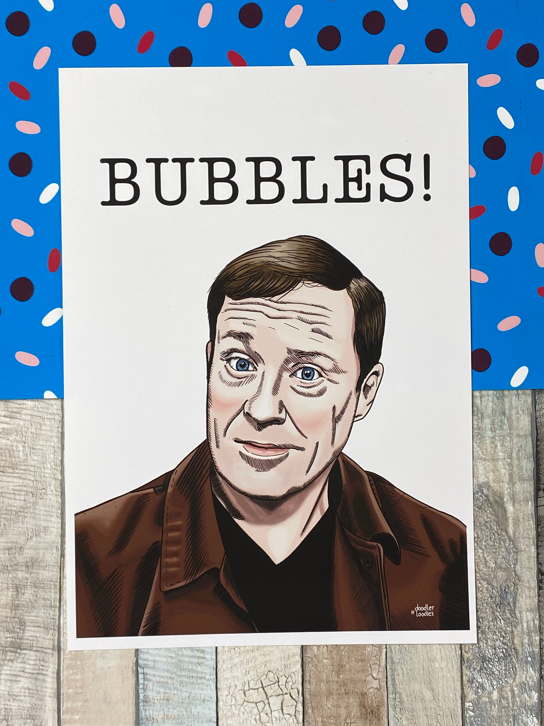 Ardal Ohanlon Taskmaster Bubbles Art Print Room Decor - Etsy