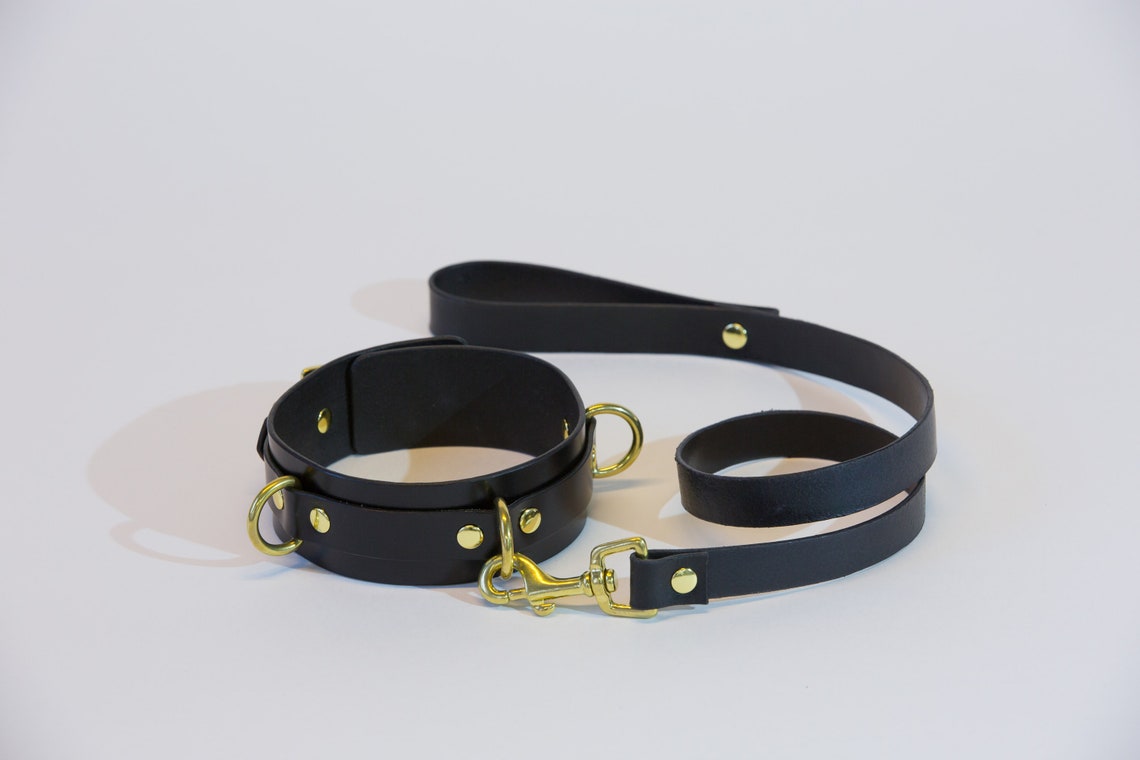 Bdsm Collar And Leash Bdsm Leash For Sub Leash Leather Etsy