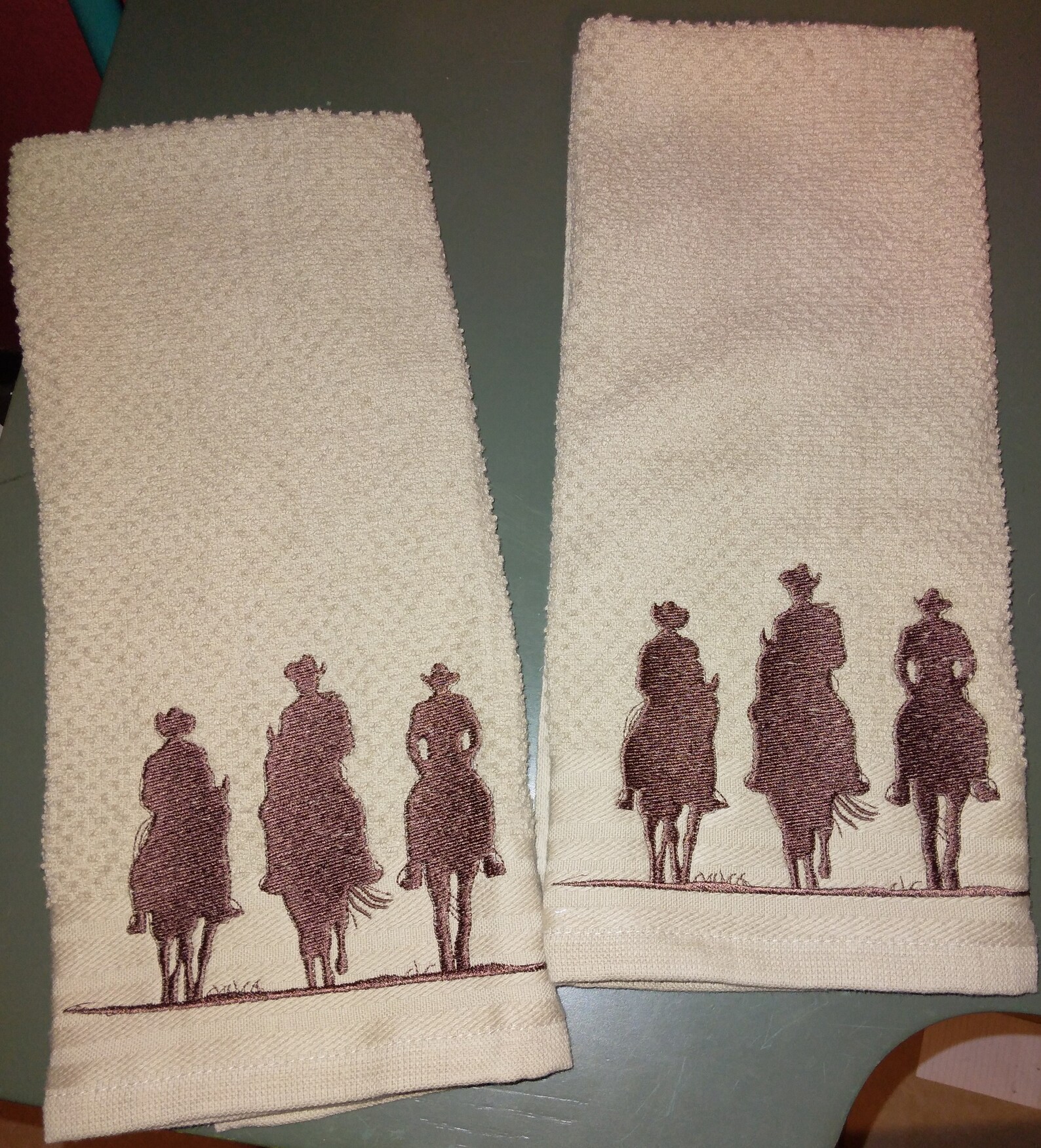 Western Cowboy's Kitchen Towels, Rustic, Horse - Etsy