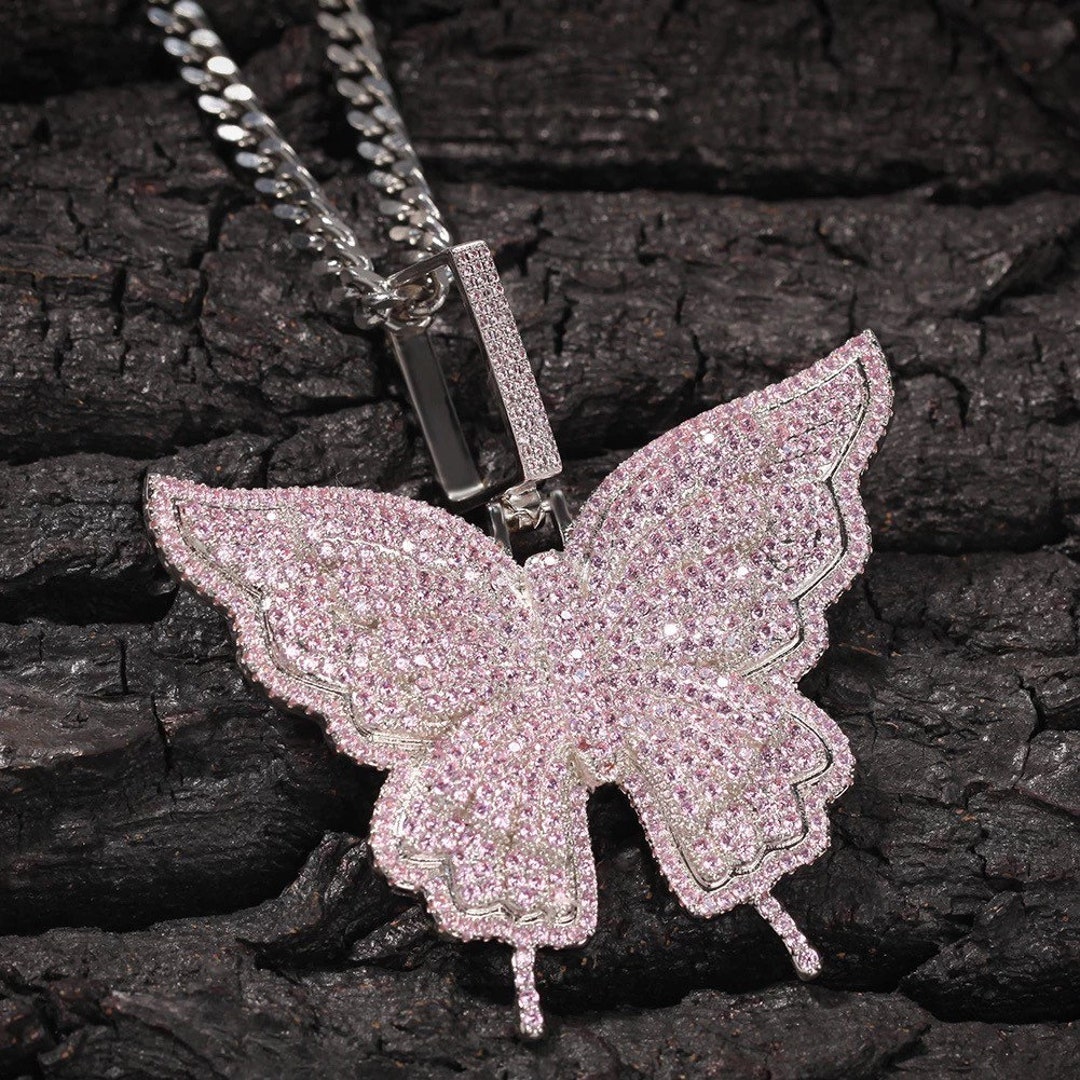 Butterfly Pendant Necklacesilver Gold Butterfly Chain - Etsy