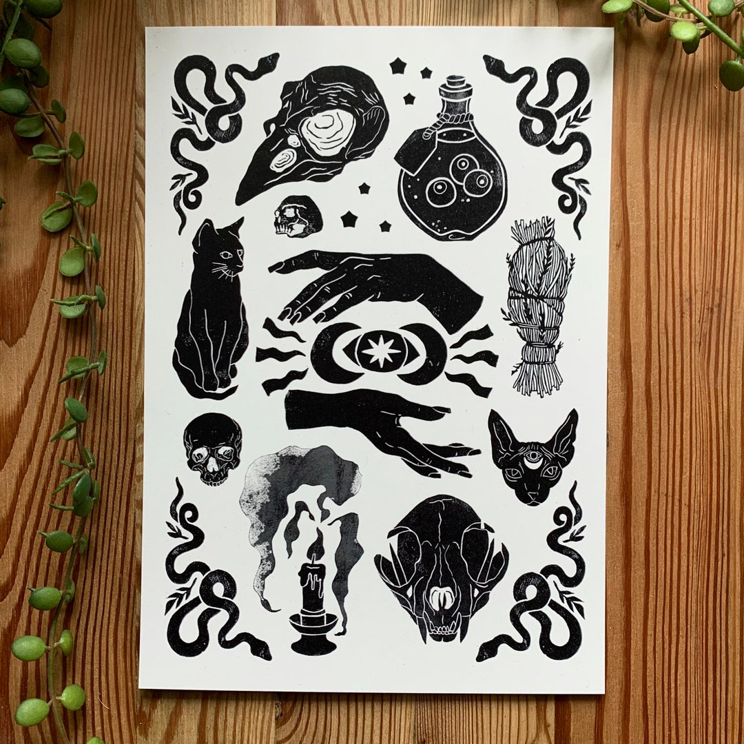 Wicca Collection // Witchy Themed Designs on Recycled Paper // - Etsy UK