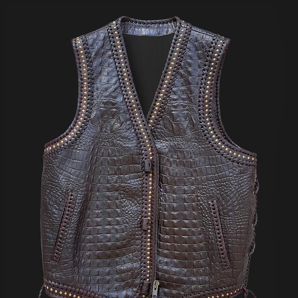 Custom Leather Vest - Etsy