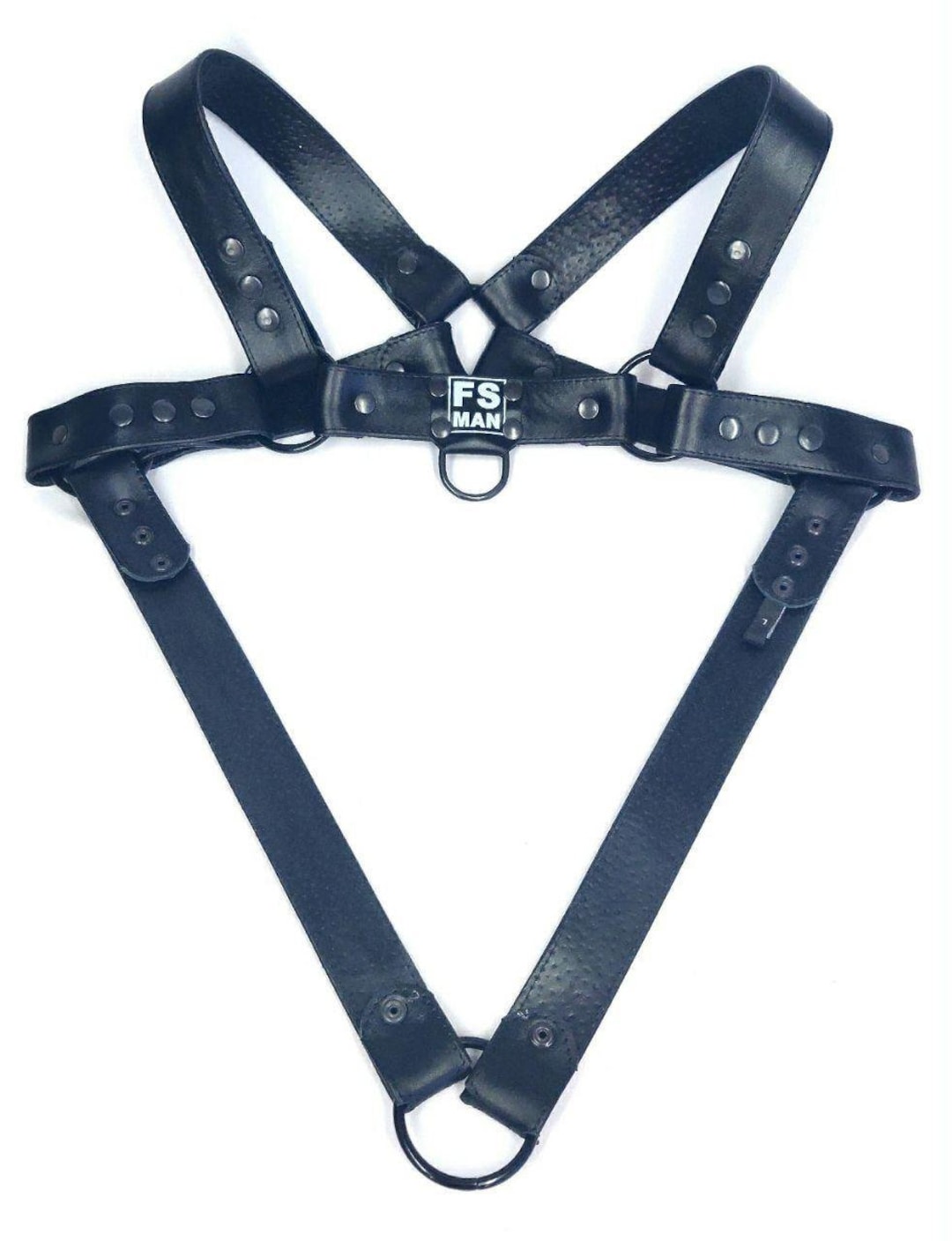 Black Leather Body Harness Fsman Harness Men Body Harness - Etsy