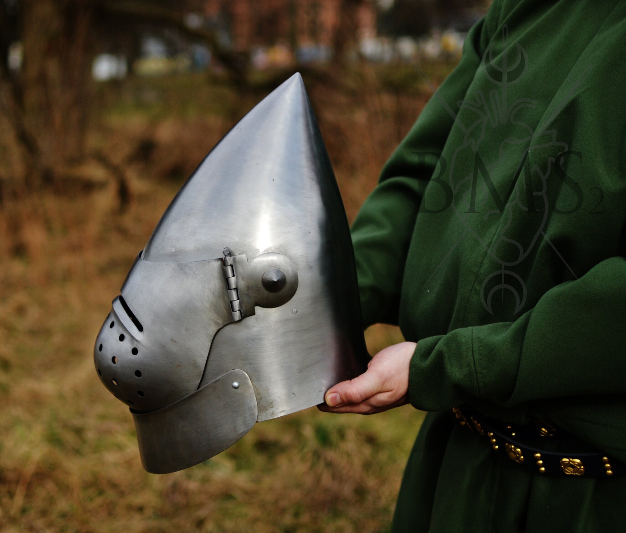 Medieval Grand Bascinet tempered Steel 14th-15th Century - Etsy