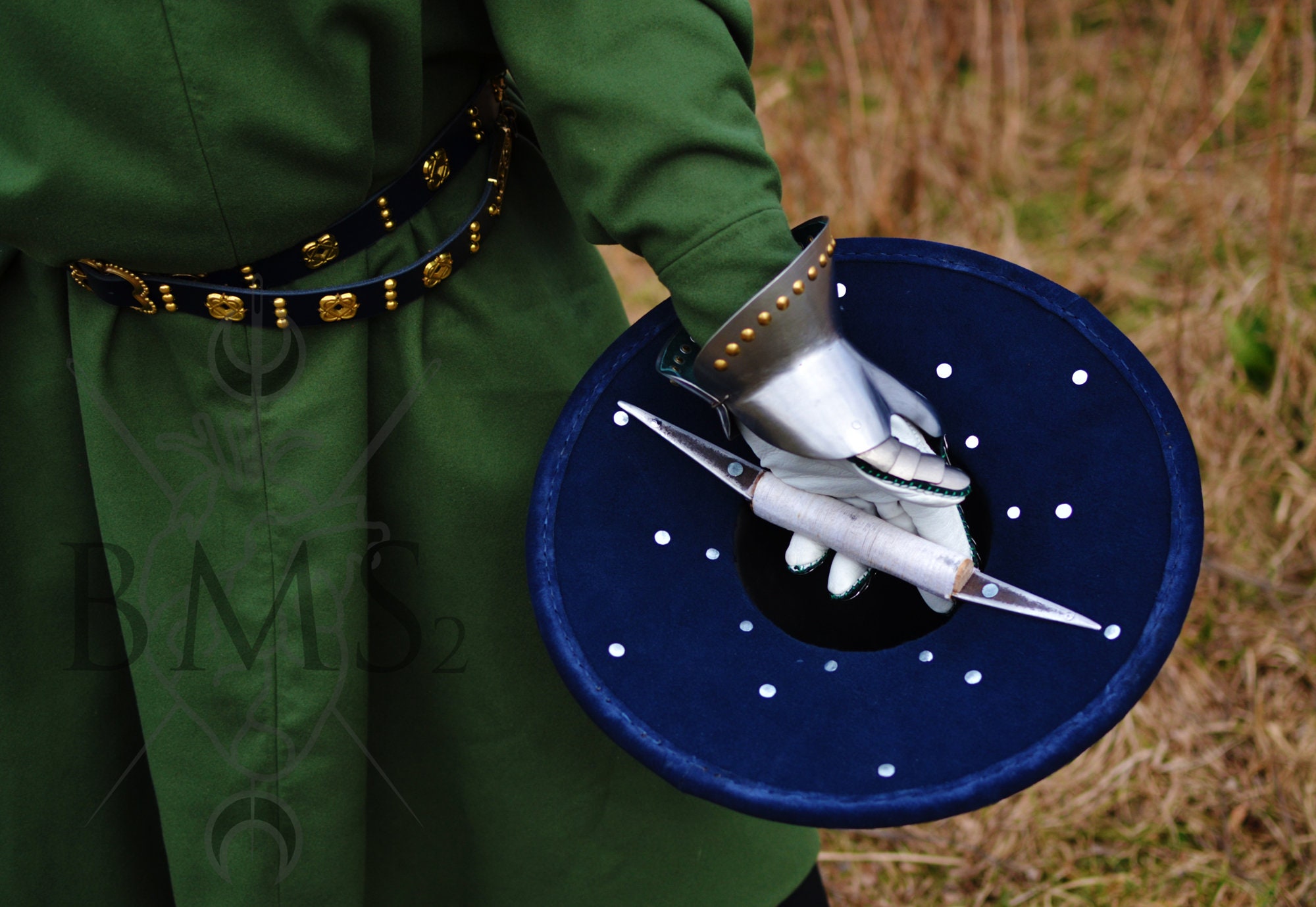 Medieval Fencing Buckler shield With Stars15th Century for Sca, Living ...