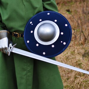 Medieval Fencing Buckler shield With Stars15th Century for Sca, Living ...