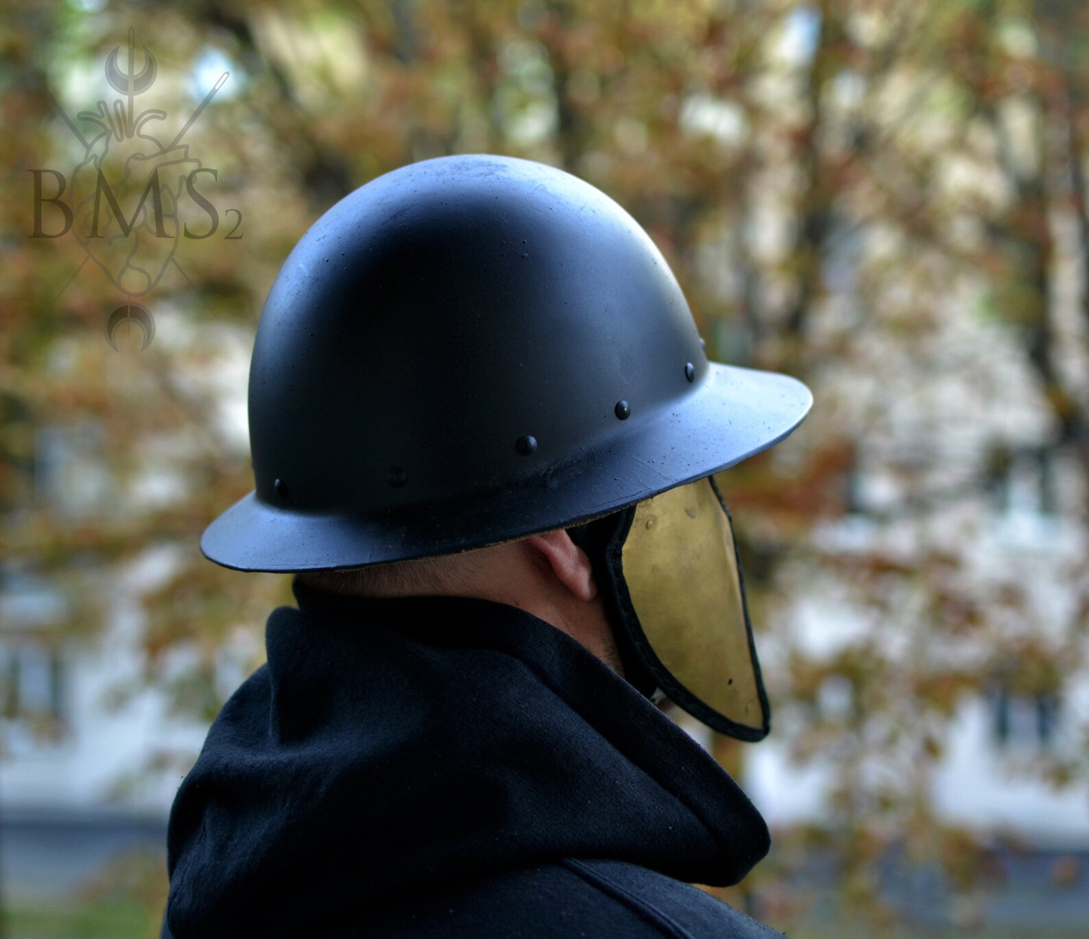 Helmet With Brass Cheek Plates Fantasy LARP - Etsy