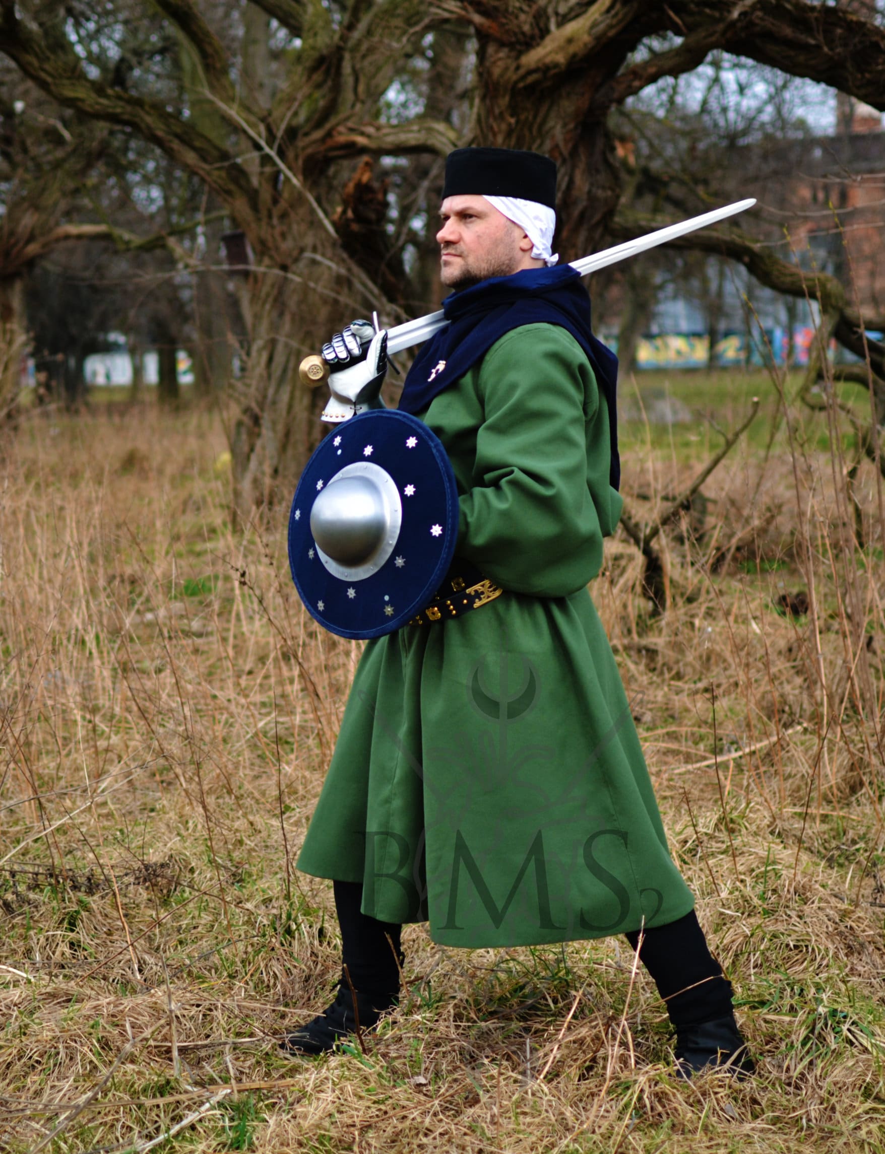 Medieval Fencing Buckler shield With Stars15th Century for Sca, Living ...