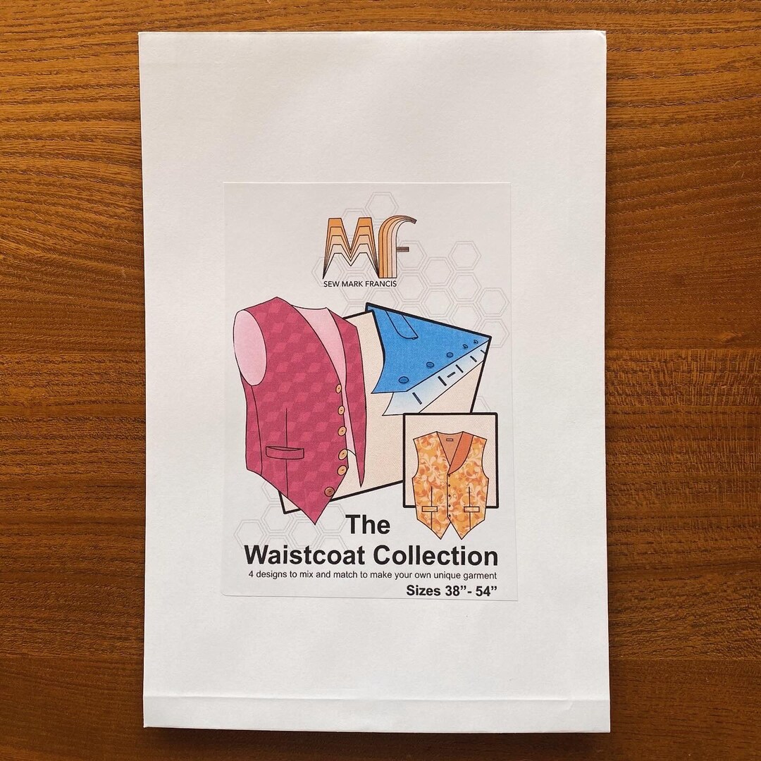 Waistcoat Collection Sewing Pattern - Etsy