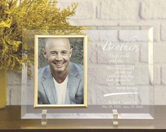 Brother Memorial Picture Frames - Etsy