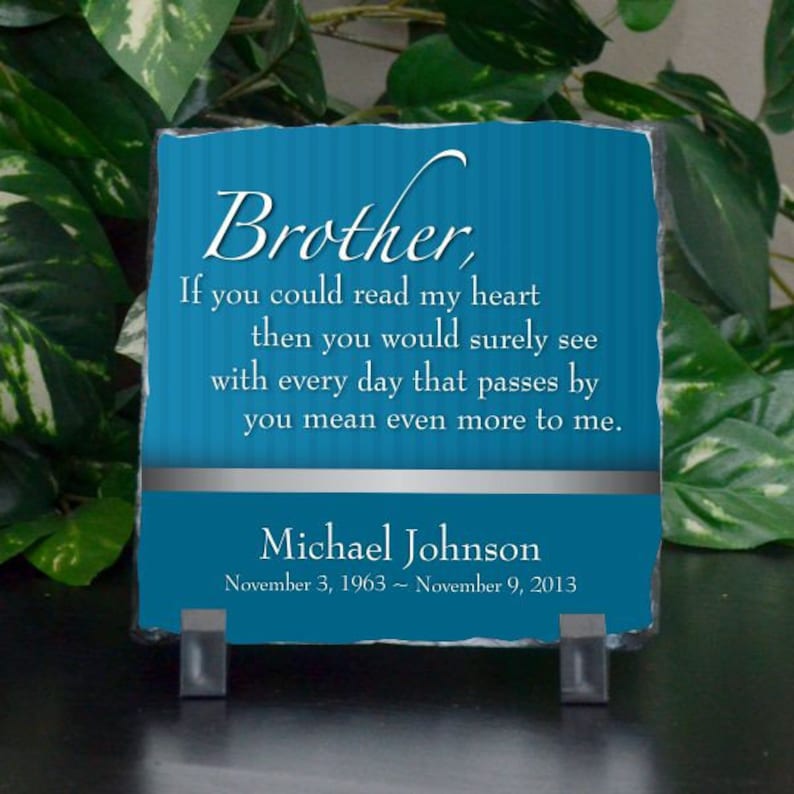 In Loving Memory of Brother Gifts Personalized Memorial Gifts for Loss ...