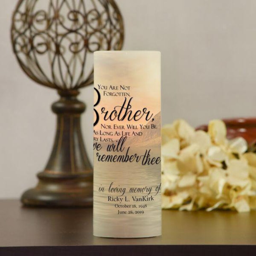 In Loving Memory of Brother Gifts Personalized Memorial Gifts for Loss ...