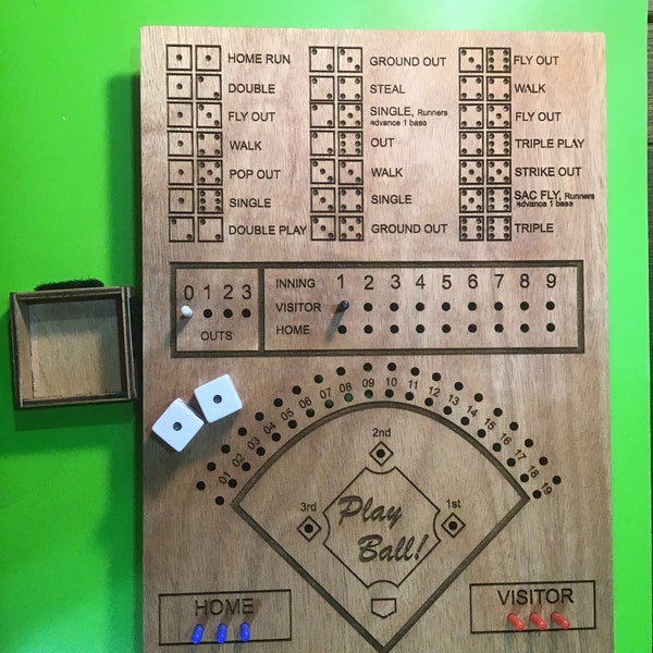 Baseball Dice Game - Etsy