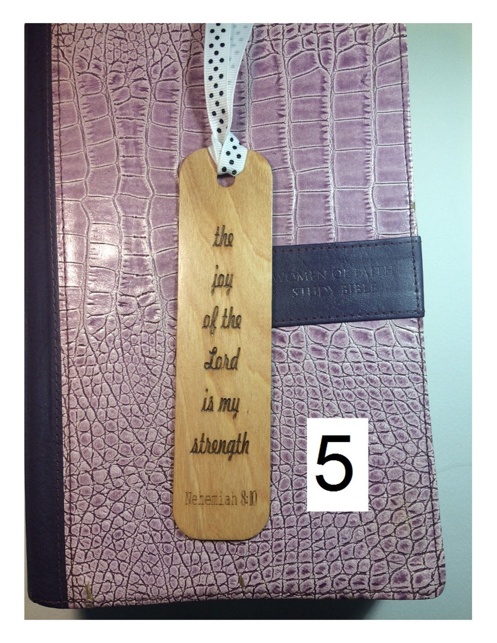 Personalized Christian Bookmarks Solid Hickory Christian Gift | Etsy