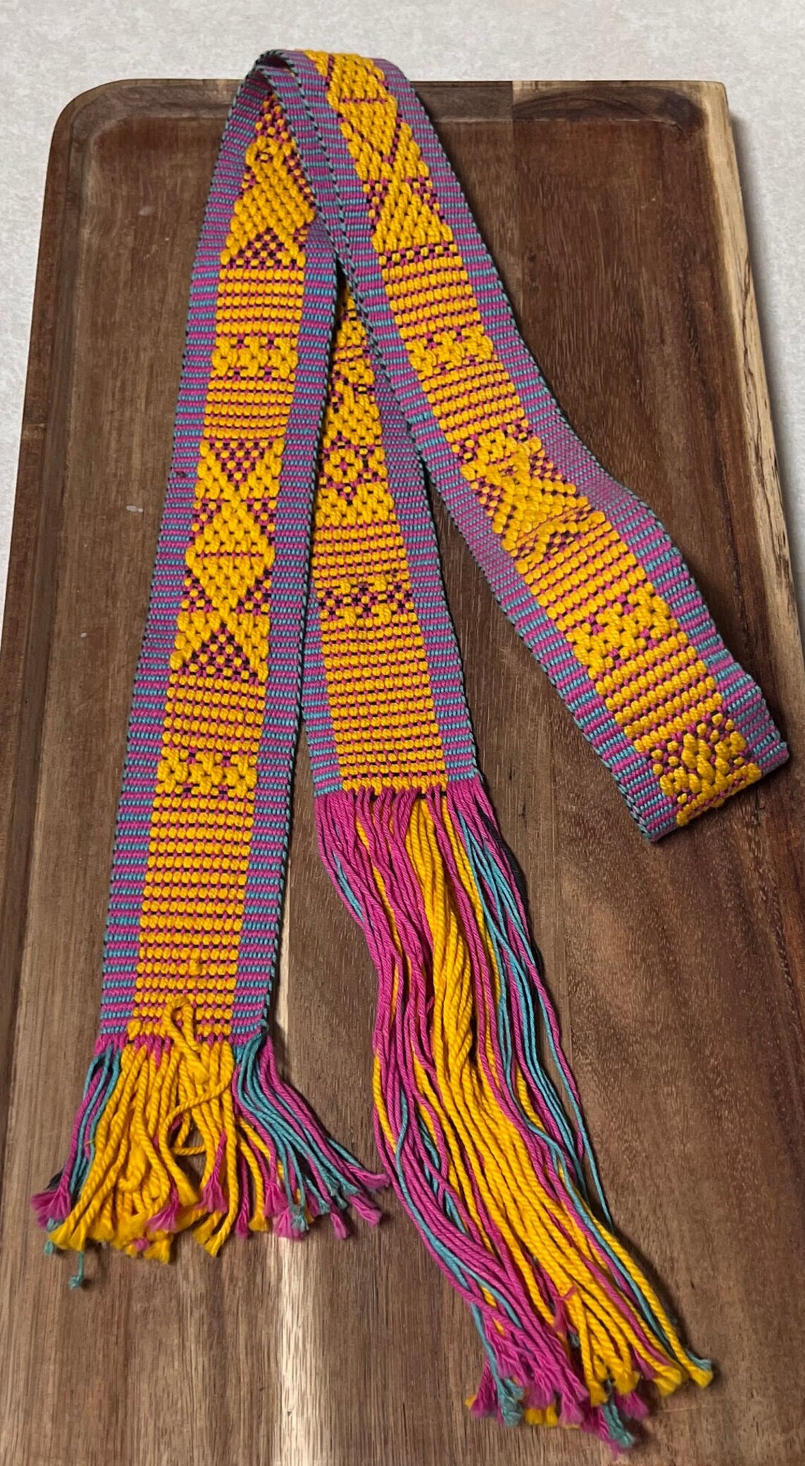 Vintage Hand-woven Backstrap Loomed Indigenous Mayan Faja Belt - Etsy