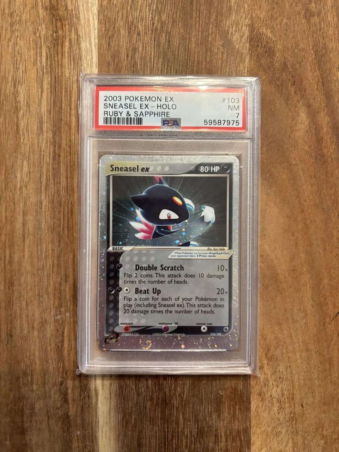 2003 Sneasel EX Ruby & Sapphire Holographic PSA 7 – Rare Vintage ...