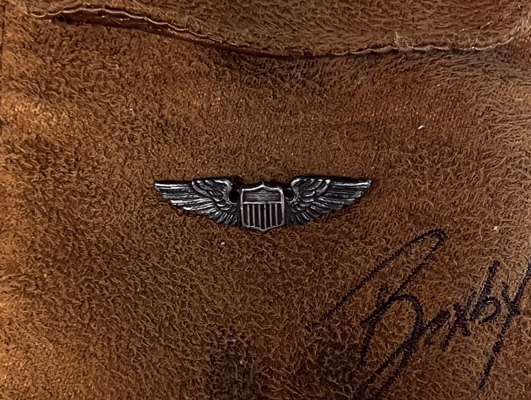 WWII Air Force Aviator Pilot Wings Sterling Silver Insignia Lapel Pin ...