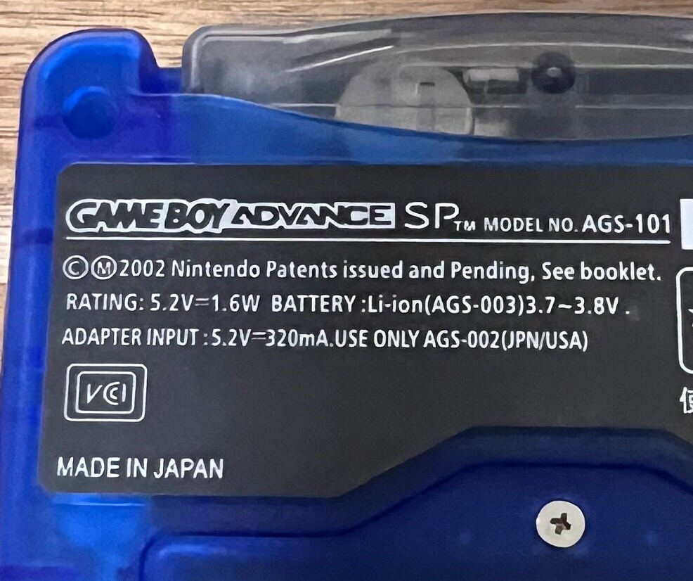 Vintage 2002 Gameboy Advance SP - Rare Clear Cobalt Blue Game System - Etsy