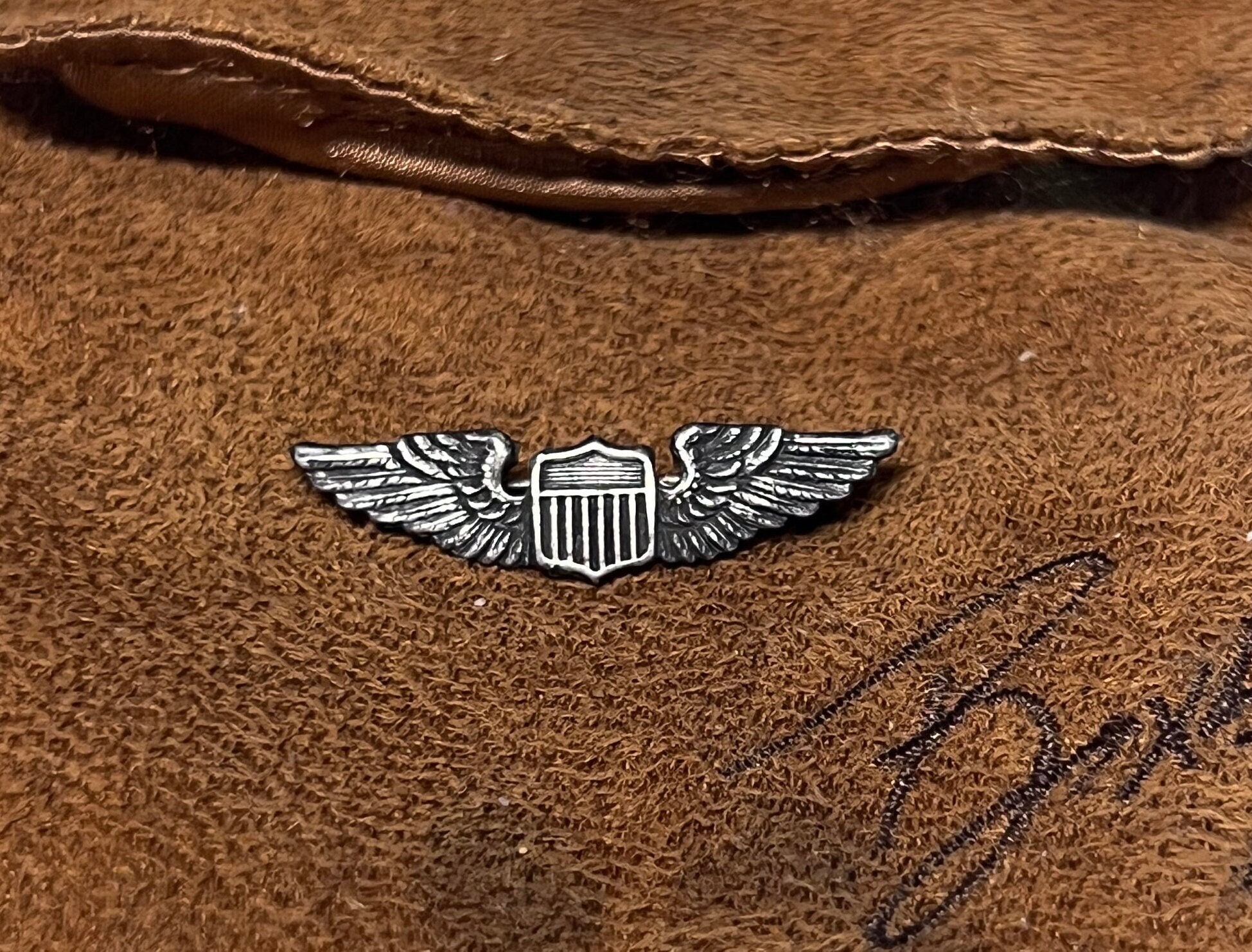 WWII Air Force Aviator Pilot Wings Sterling Silver Insignia Lapel Pin ...