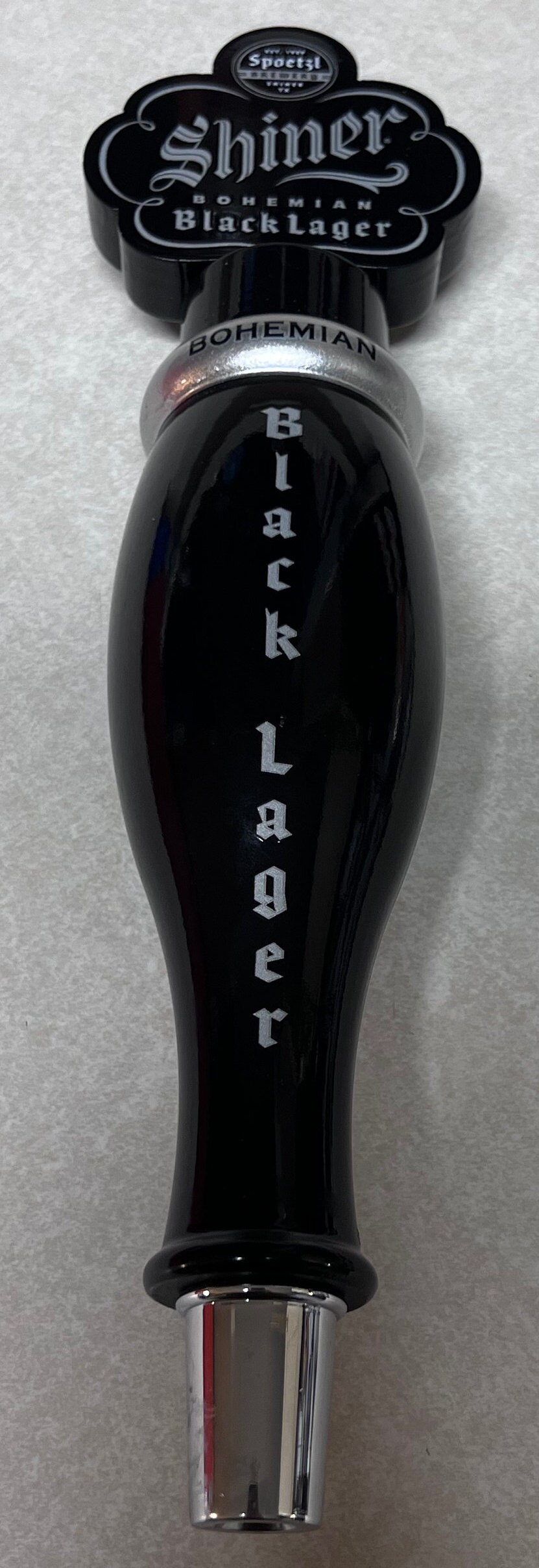 Rare Vintage Shiner Bohemian Black Lager Spoetzl Brewery Beer Tap ...