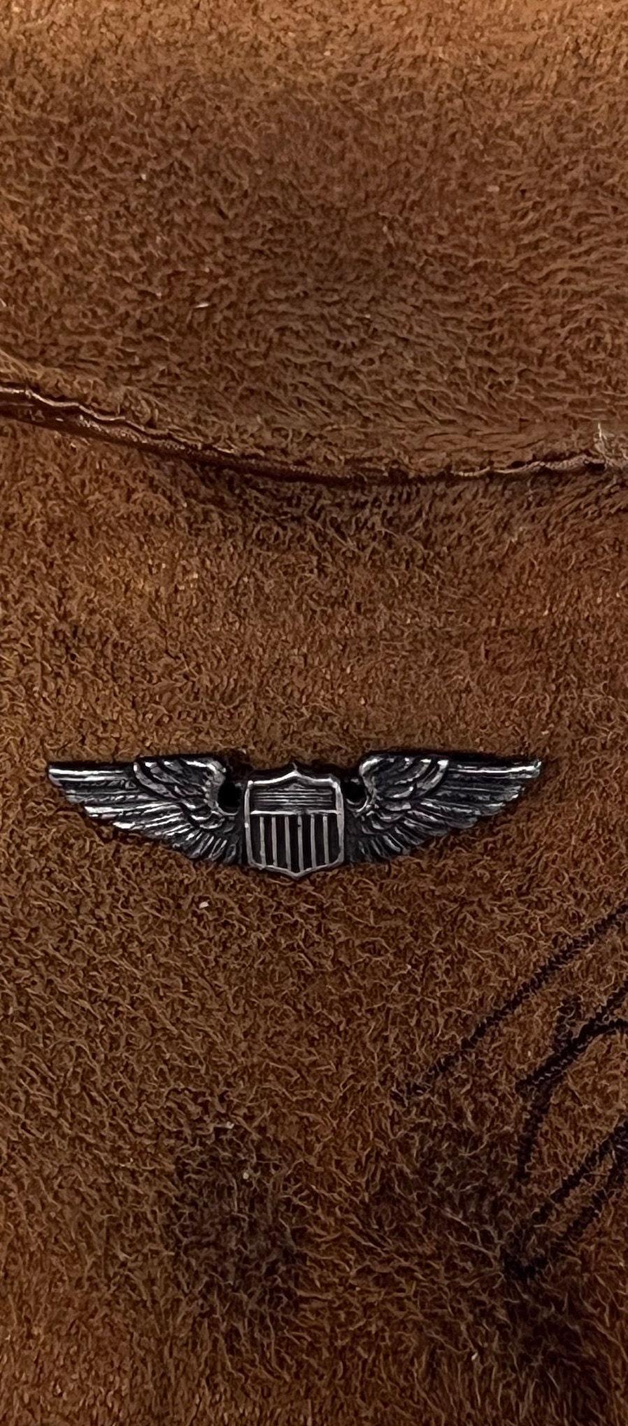 WWII Air Force Aviator Pilot Wings Sterling Silver Insignia Lapel Pin ...