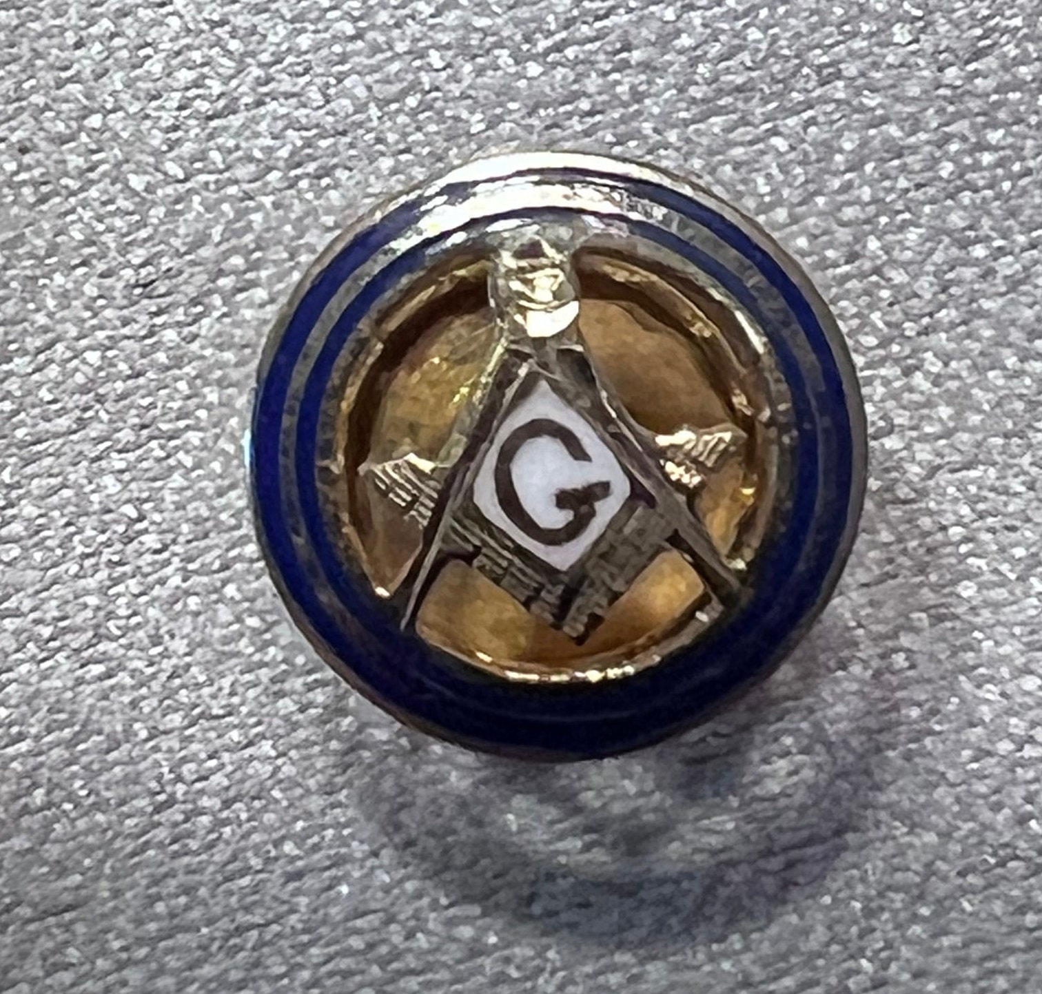 Exquisite 10k Gold Stamped Masonic Pin With Brotherhood Markings ...