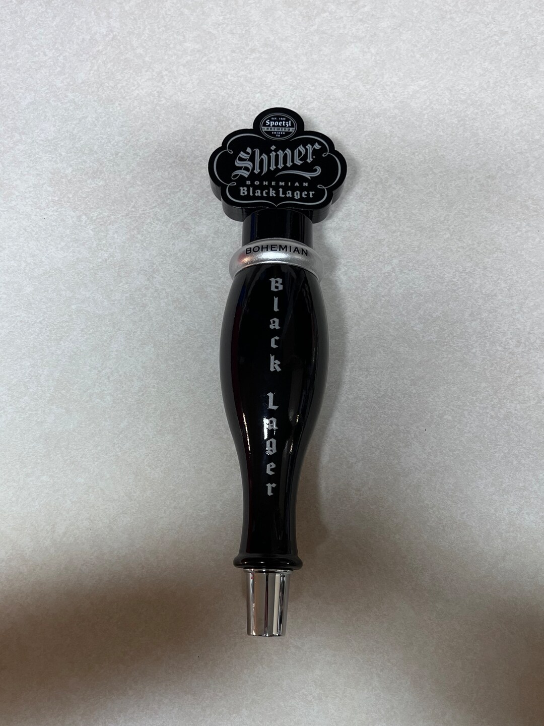 Rare Vintage Shiner Bohemian Black Lager Spoetzl Brewery Beer Tap ...